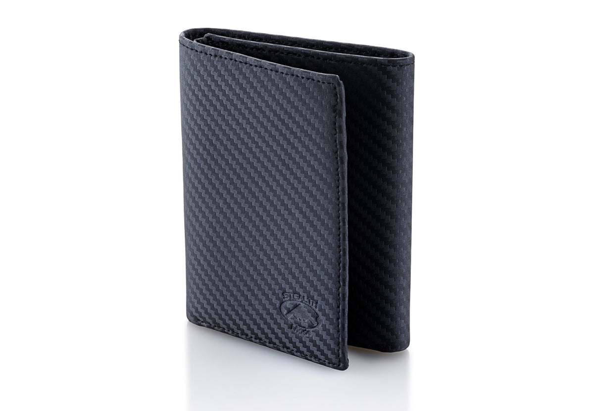 Stealth Mode Trifold RFID Blocking Carbon Fiber Wallet for Men ...
