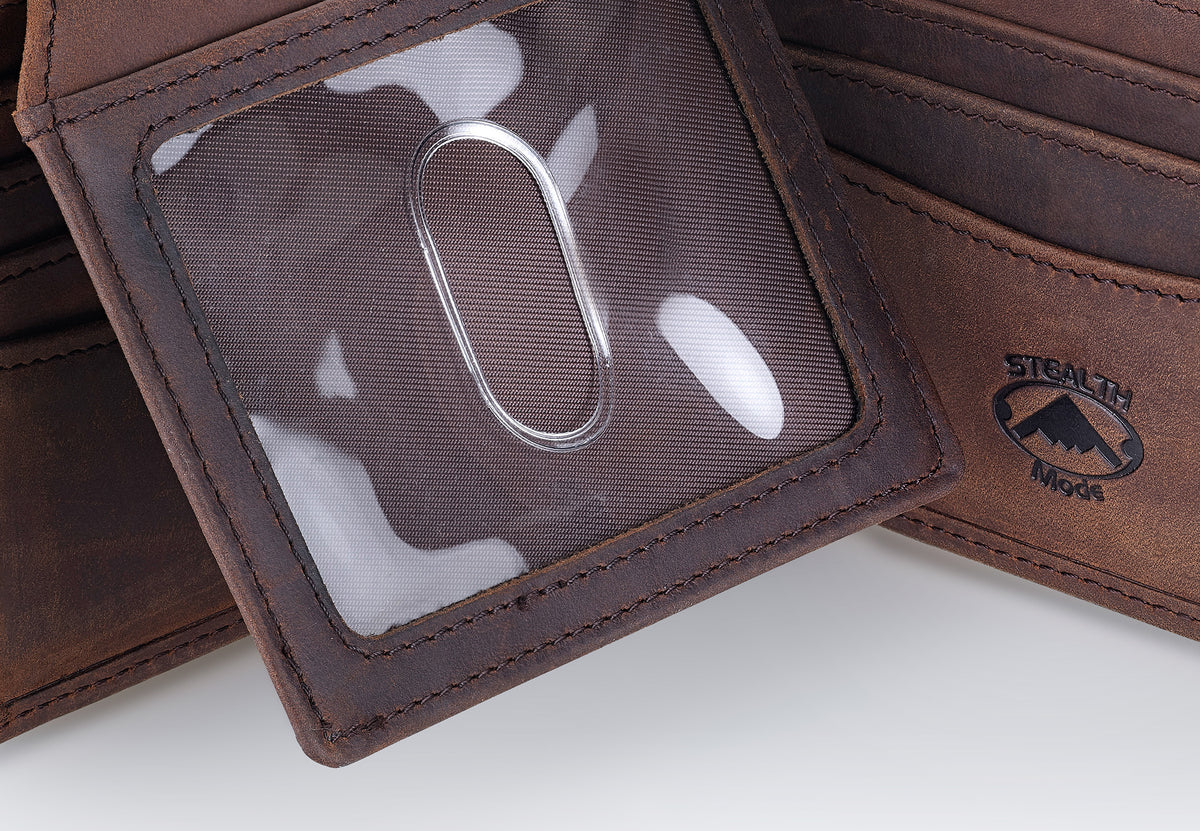 Stealth Mode Bifold Leather Wallets - Stealth Mode Leather