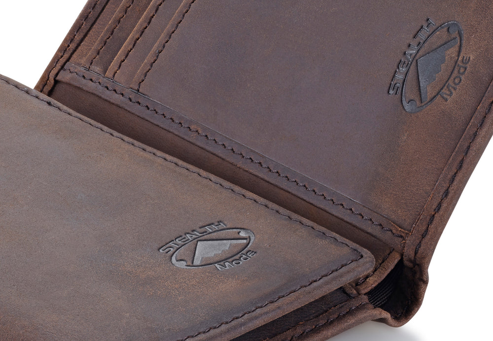 Trifold Wallets - Stealth Mode Leather